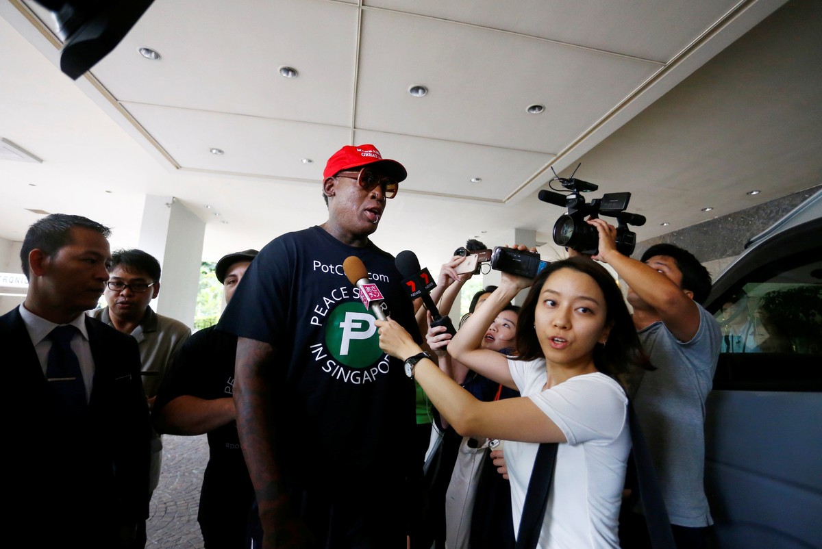 Dennis Rodman se emociona e diz que Kim está tentando mudar a Coreia do ...