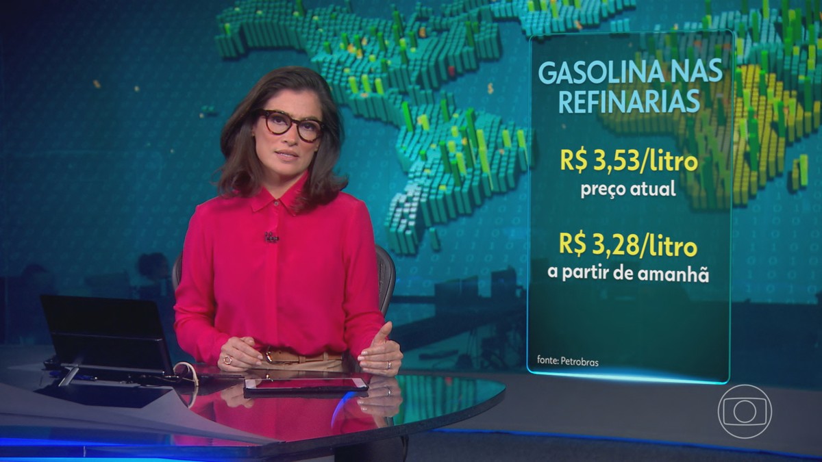 Petrobras anuncia nova redução no preço da gasolina nas refinarias ...
