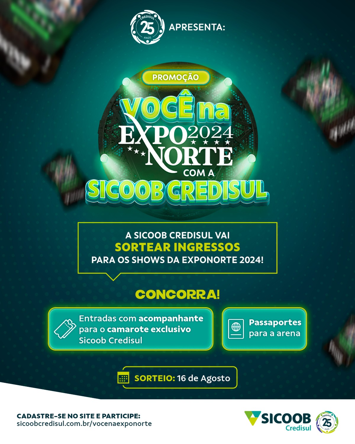 Sicoob Credisul vai sortear ingressos para os shows nacionais da Exponorte 2024 | Especial ...