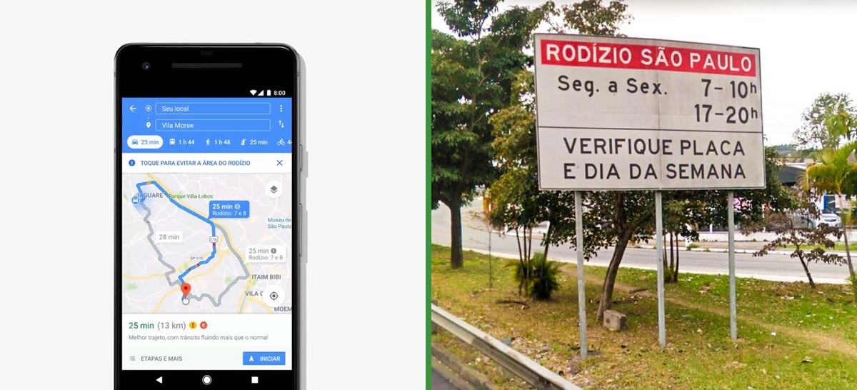 Google Maps mostrará como escapar de zona de rodízio no Brasil ...