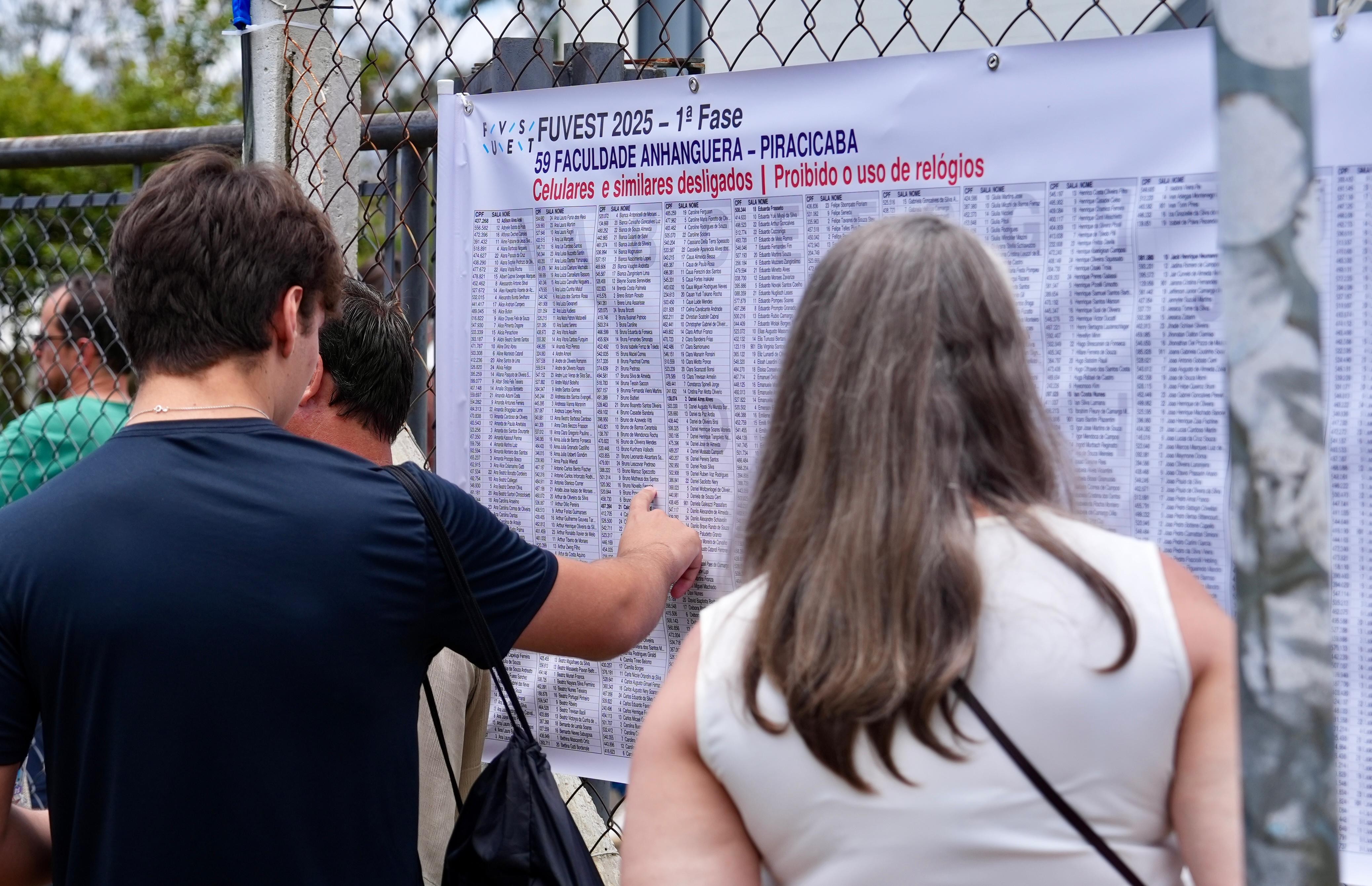 Fuvest 2025 tem índice de abstenção de 7,48% na primeira fase do ...