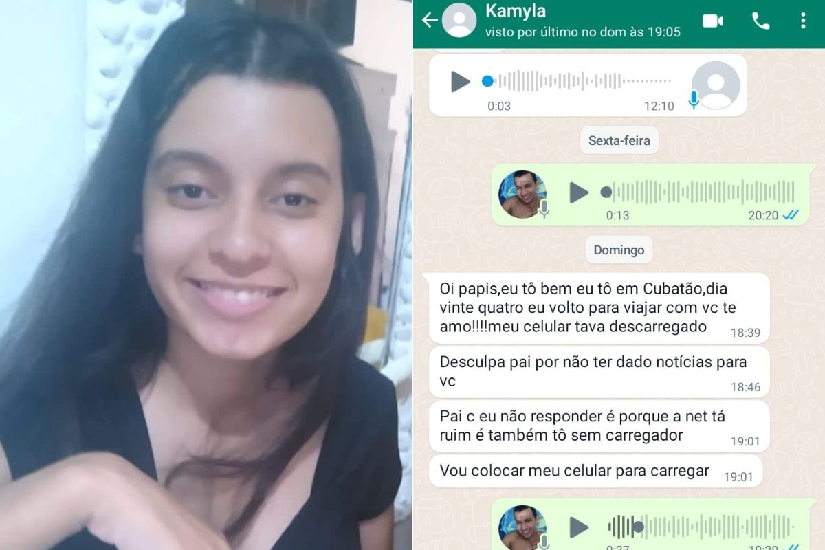 Adolescente desaparece no litoral de SP, manda mensagem estranha dias ...