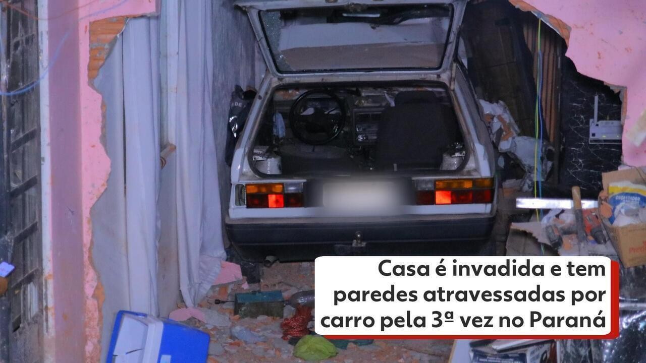 Casa é invadida e tem paredes atravessadas por carro pela terceira vez ...