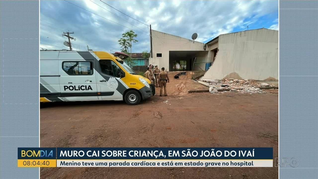 Muro é derrubado por carro e cai sobre adolescente no Paraná; vítima ...
