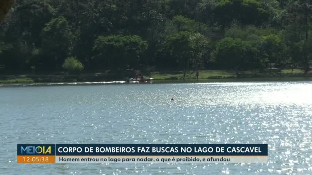 Bombeiros encontram corpo de homem desaparecido no Lago Municipal de Cascavel | Oeste e Sudoeste ...