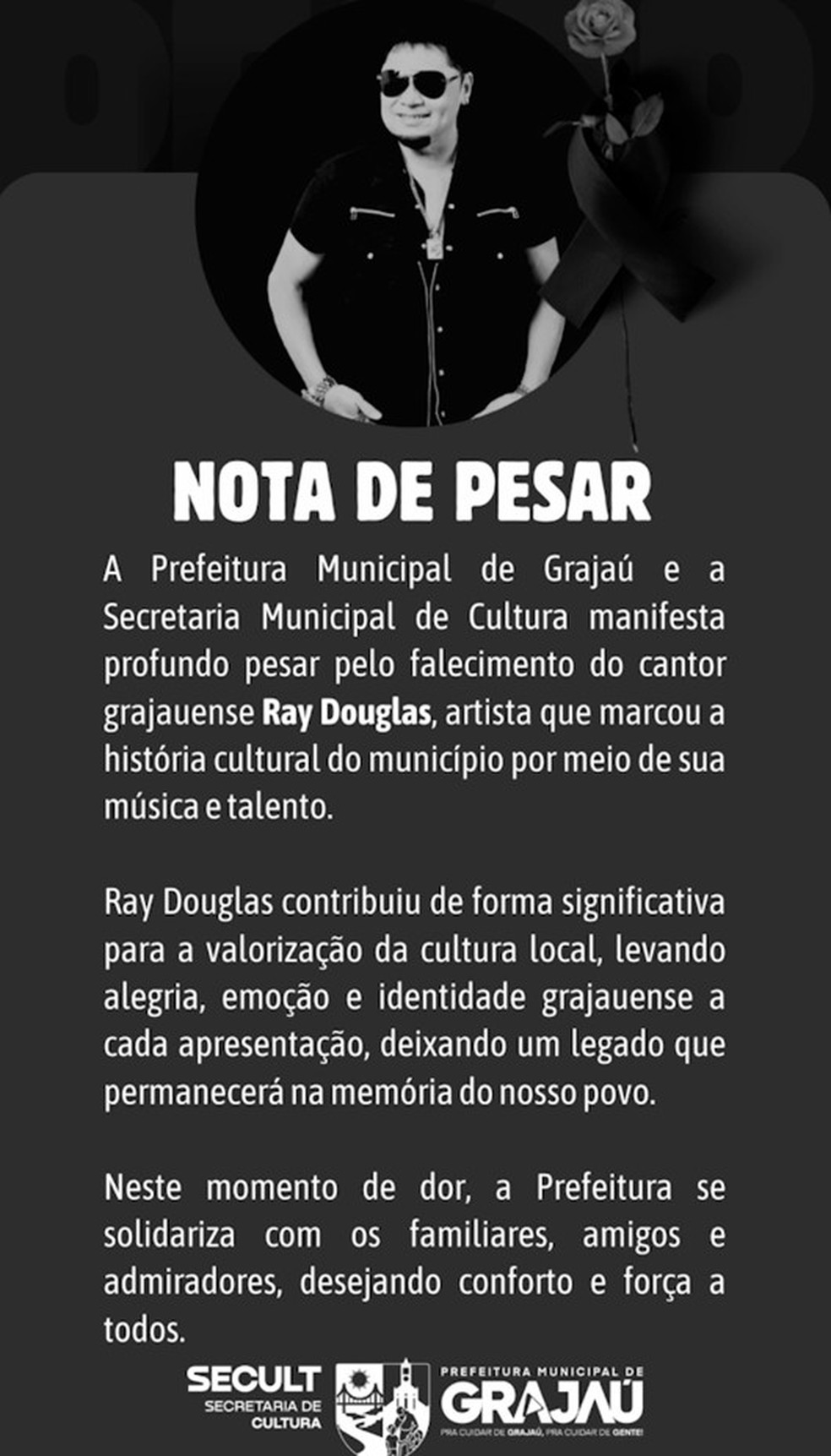 Morre Ray Douglas, cantor referência do brega e seresta no Norte e ...