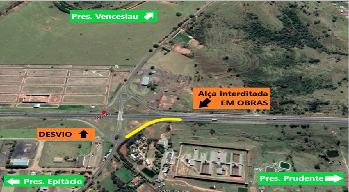 Obras no pavimento modificam tráfego em Presidente Venceslau a partir ...