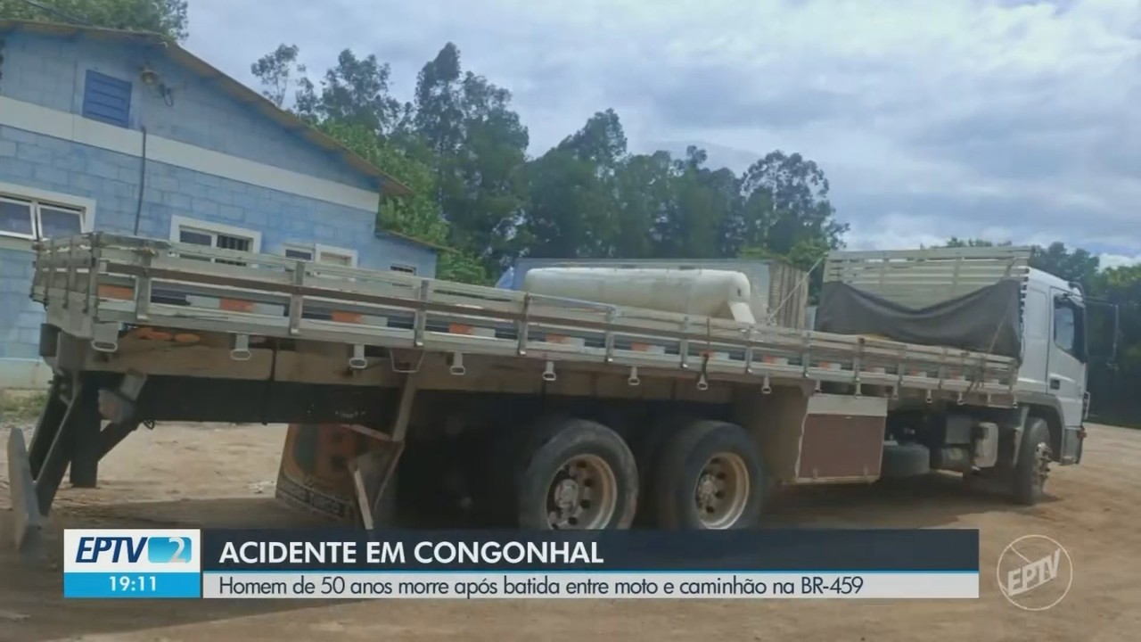 Motociclista morre após bater em caminhão que fazia conversão na BR-459, em Congonhal, MG | Sul ...