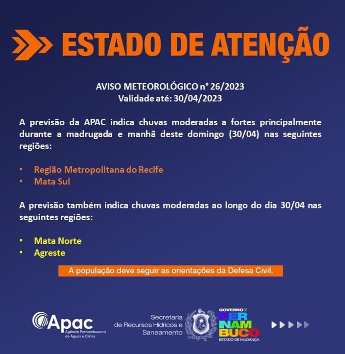 APAC emite alerta de chuvas para o Agreste | Caruaru e Região | G1