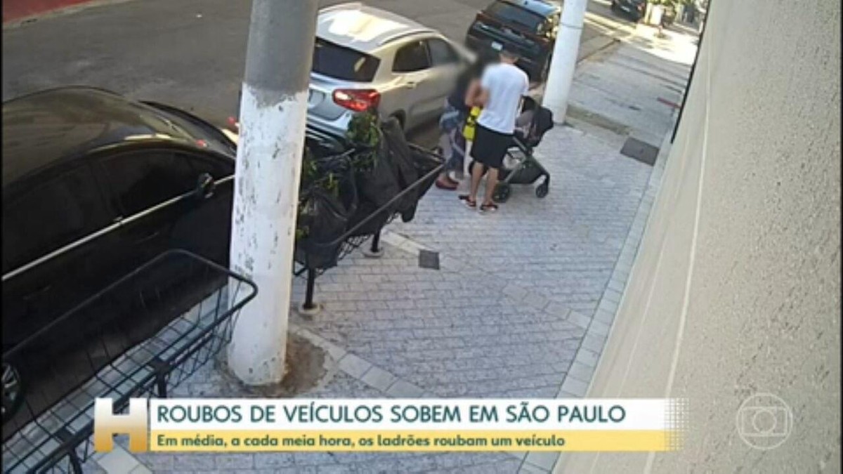 Em média, um veículo é roubado a cada meia hora em SP; vídeo mostra ...