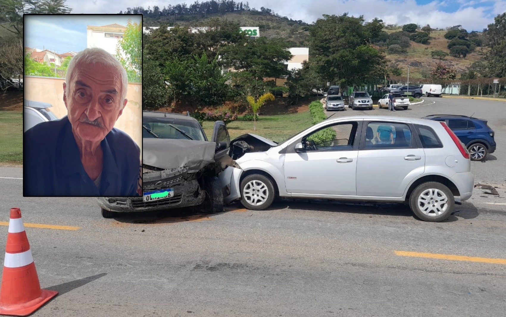 Empresário morre após batida entre dois carros na BR-459, em Santa Rita do Sapucaí, MG