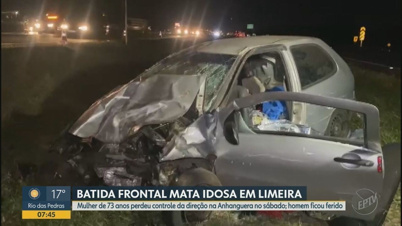 Mulher morre e homem fica ferido após colisão frontal na Anhanguera, em Limeira | Piracicaba e ...