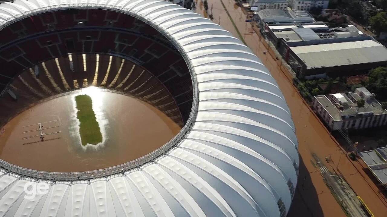 FOTOS: Após um mês sem luz, Internacional ilumina Estádio Beira-Rio com ...