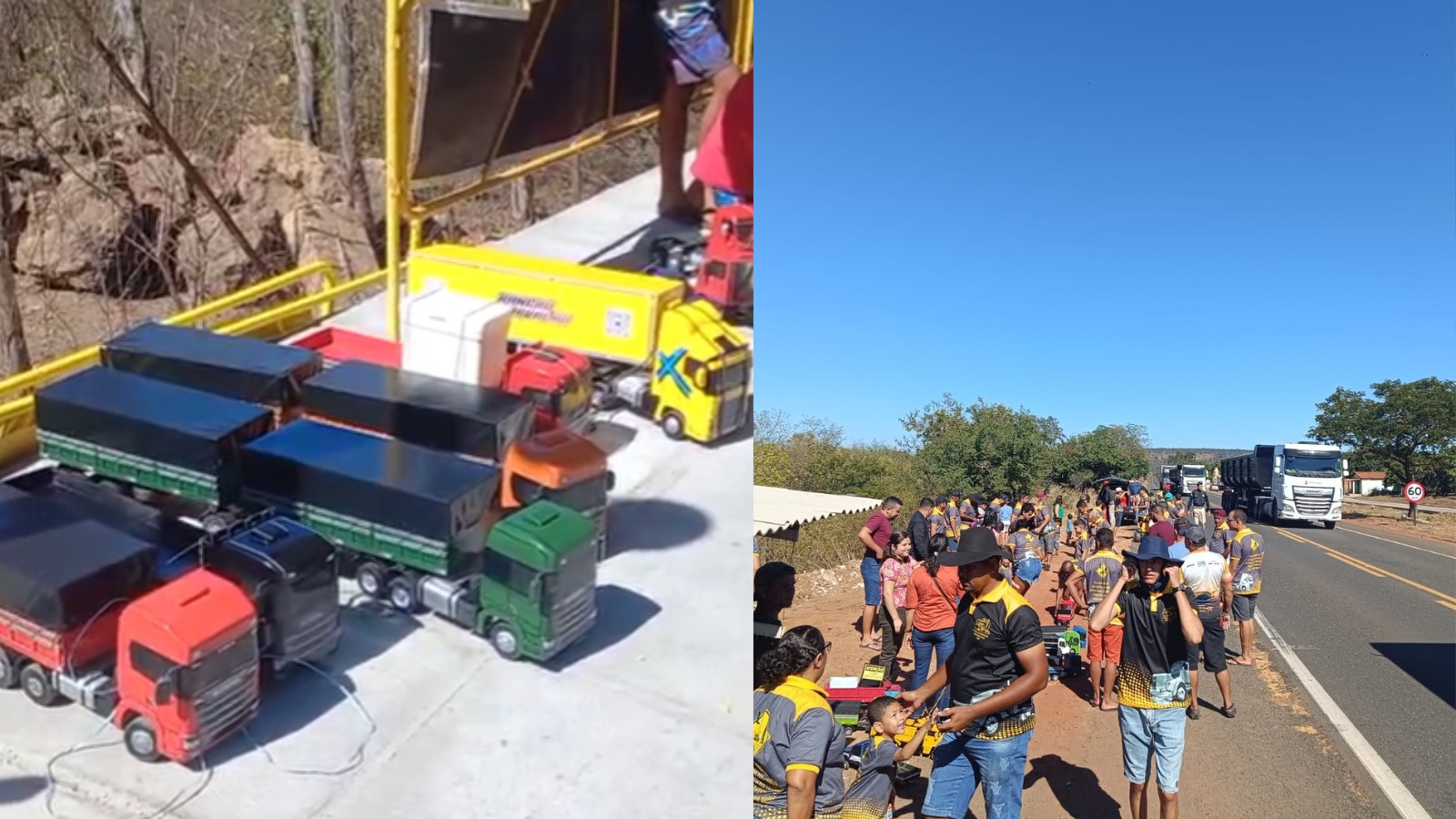 Colecionadores expõem 80 caminhões em miniatura em desfile no PI | G1