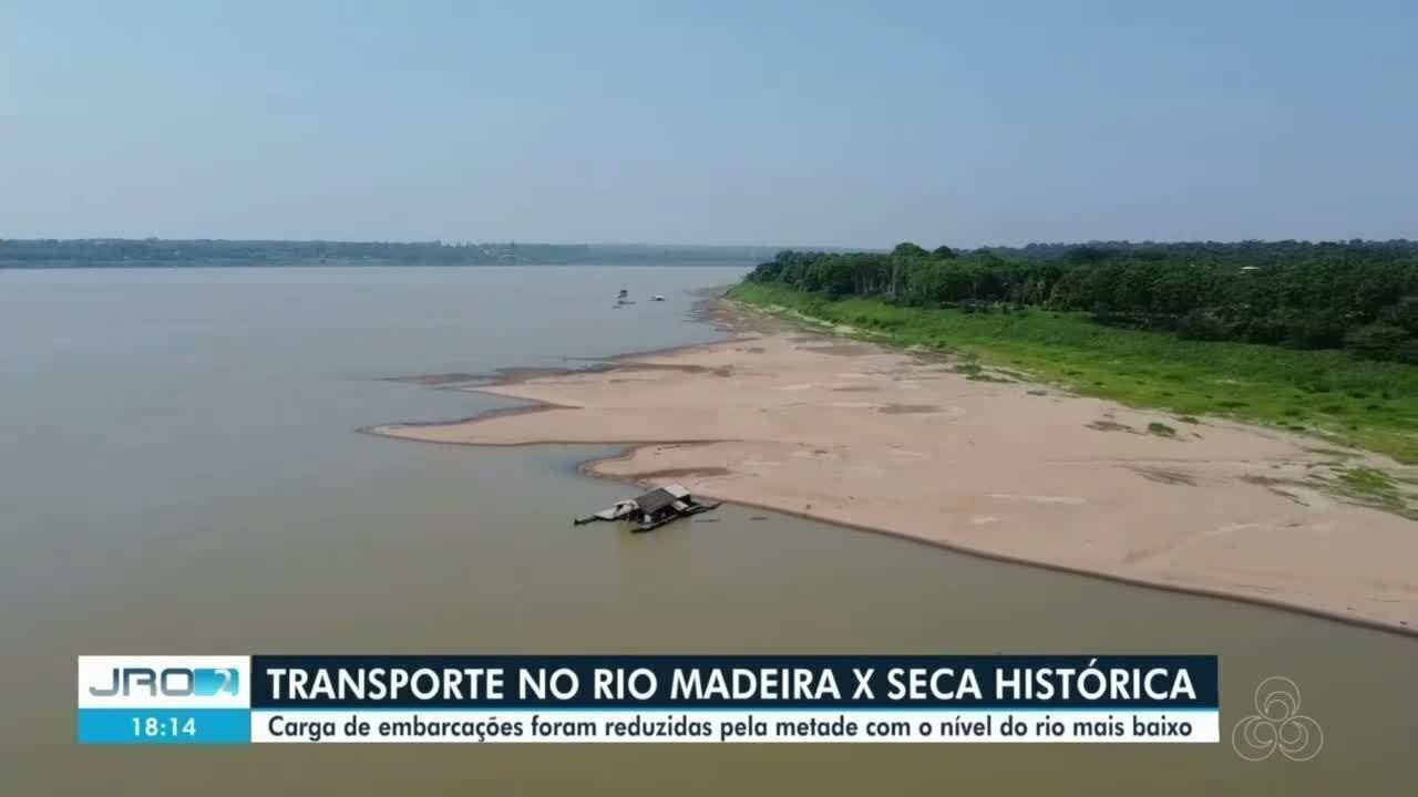 Cota mínima do rio Madeira é a pior em Porto Velho nos 56 anos de ...