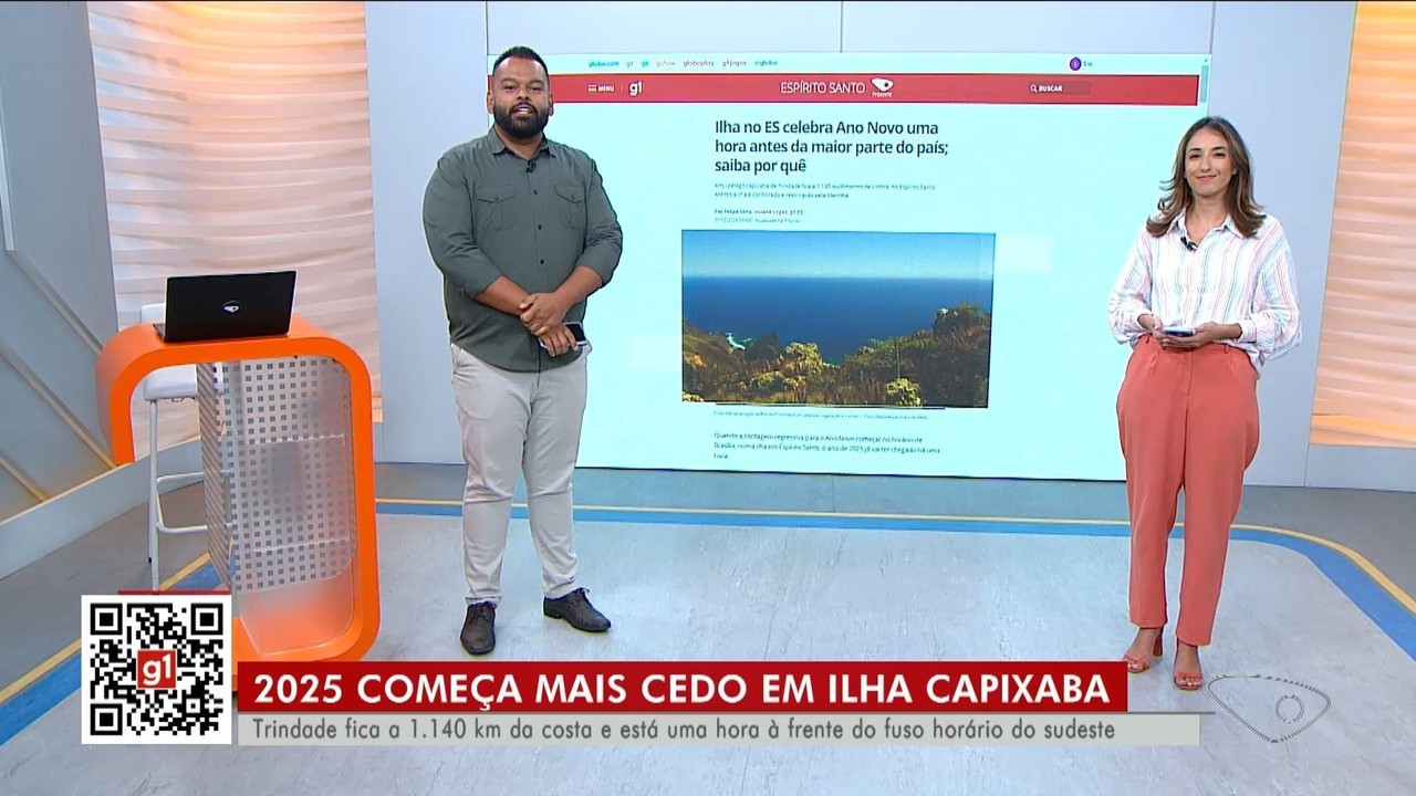 Ilha no ES celebra Ano Novo uma hora antes da maior parte do país ...