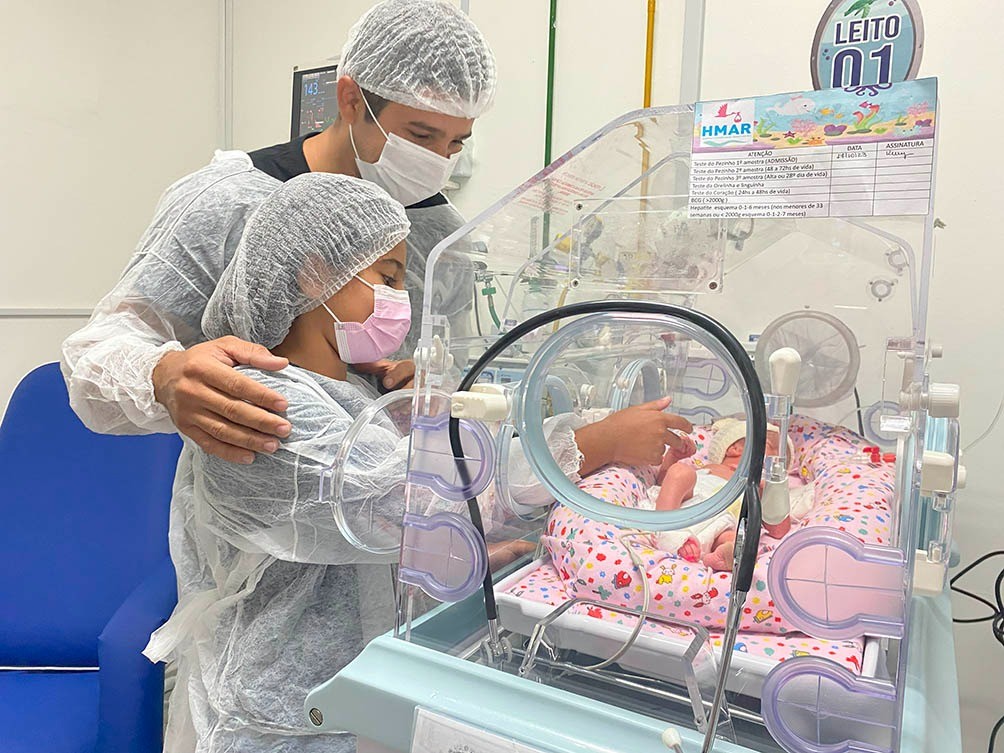 HMAR incentiva visita aos recém-nascidos | G1