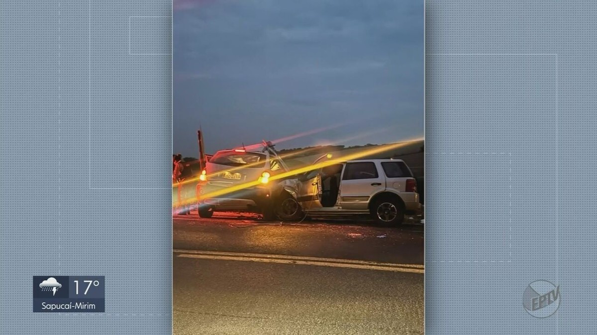 Casal morre e filho fica gravemente ferido em batida entre carros MGC-491, entre Alfenas e ...