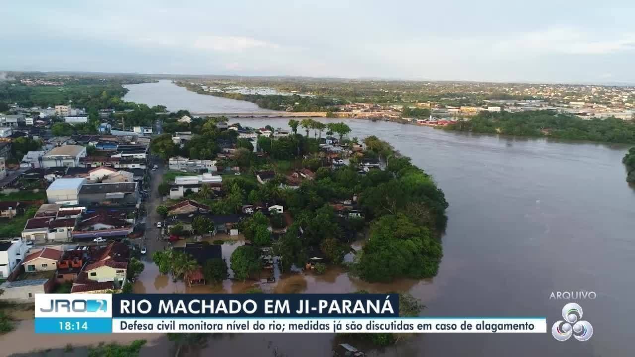 Subida do rio Machado acende alerta em moradores de Ji-Paraná, RO ...