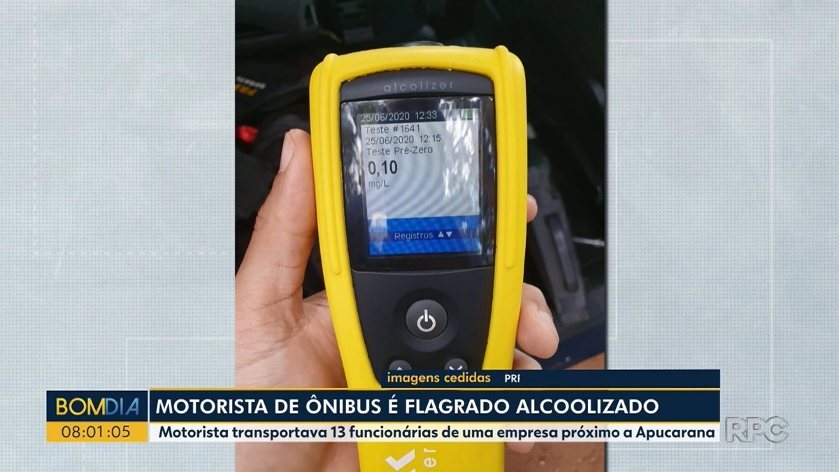 Motorista de ônibus, com 13 passageiras, é flagrado alcoolizado pela ...