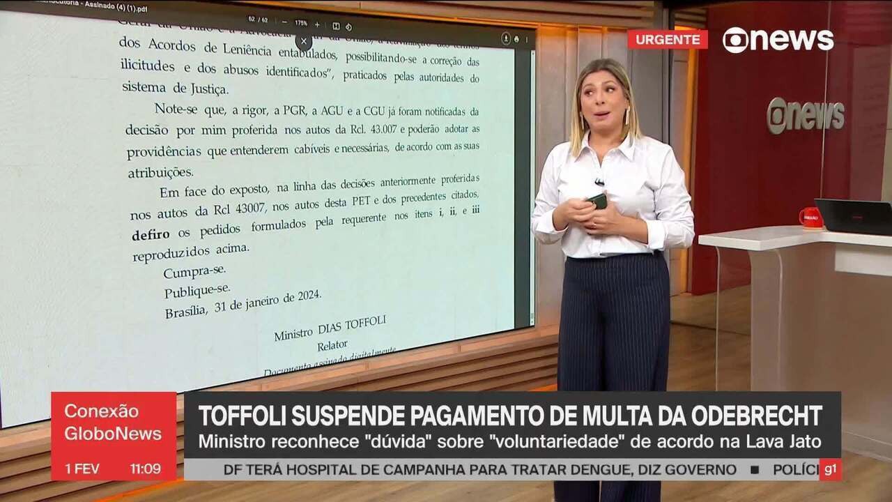 Toffoli suspende multas e autoriza Novonor, antiga Odebrecht, a ...