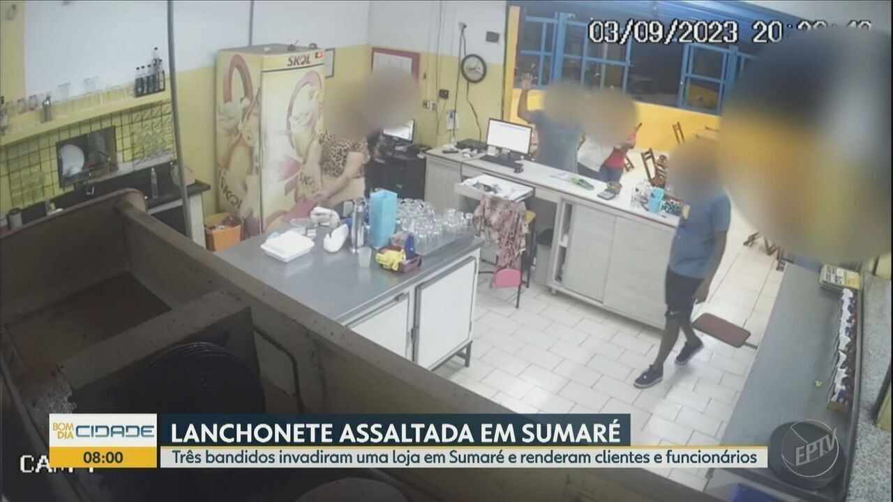 Trio é preso após invadir lanchonete e fazer reféns durante assalto em Sumaré | Campinas e ...