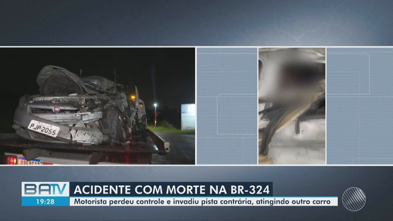 Grave acidente entre dois veículos deixa homem morto e feridos na BR-324; rodovia teve ...