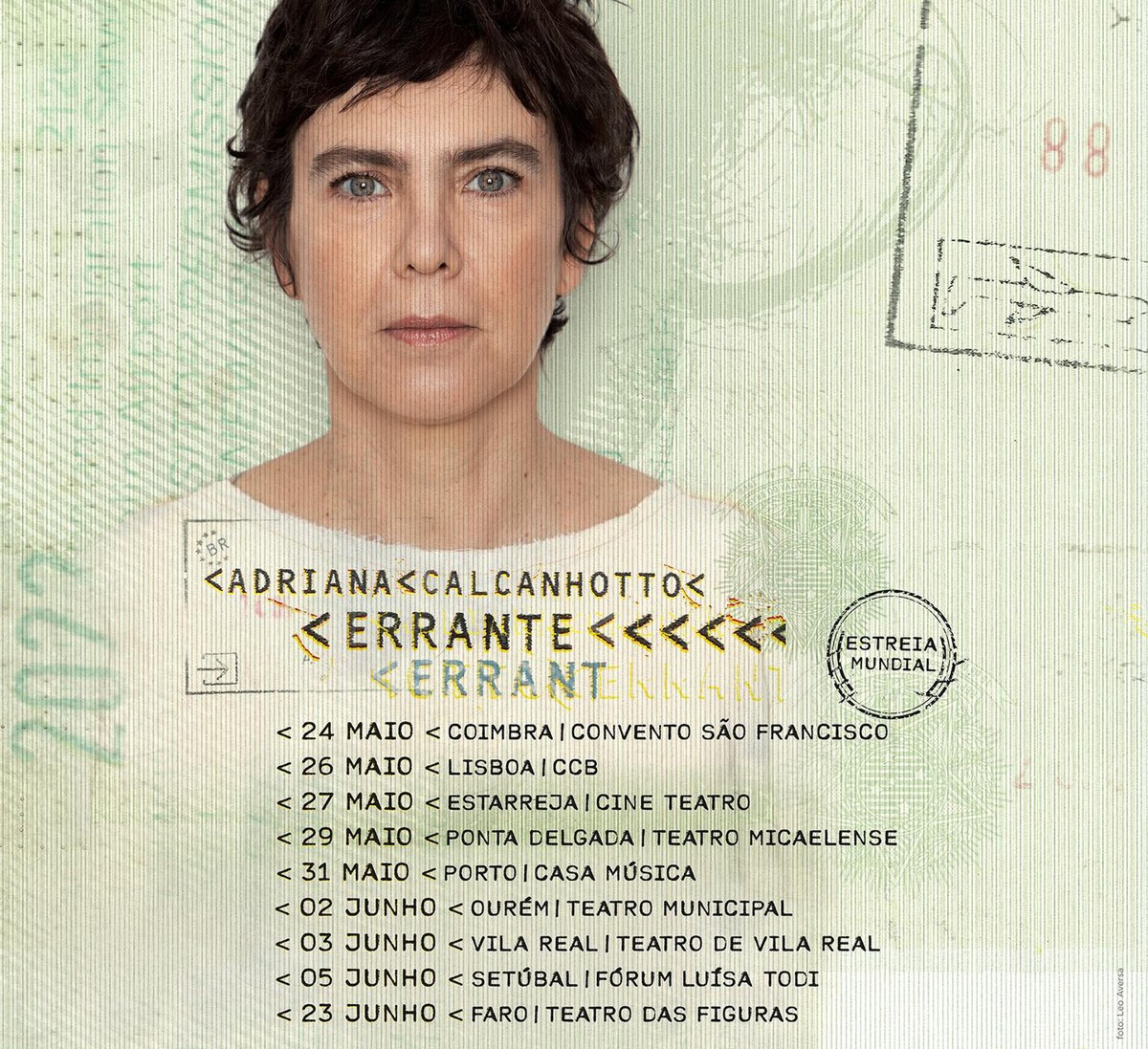 Adriana Calcanhotto estreia show 'Errante' em Portugal, em maio, na sequência de turnê em ...