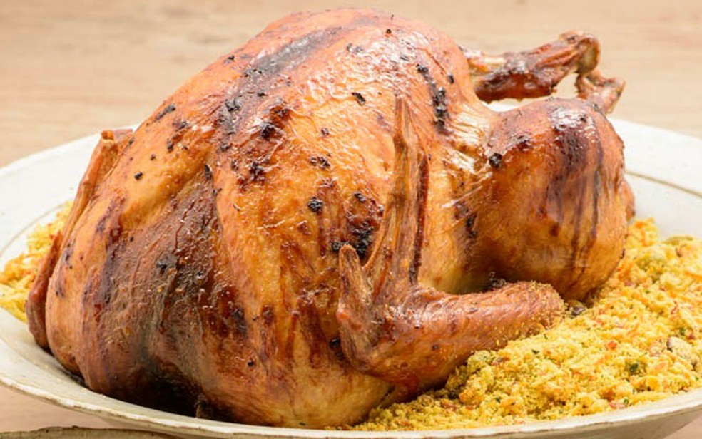 Galinha De Peru Com Palmeira Real 192 Frango Recheado Stock Photos,