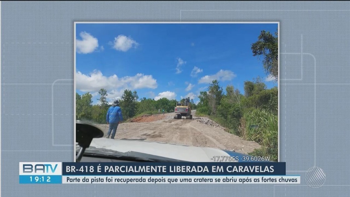 Após abertura de cratera, trecho da BR-418 é parcialmente liberado em ...