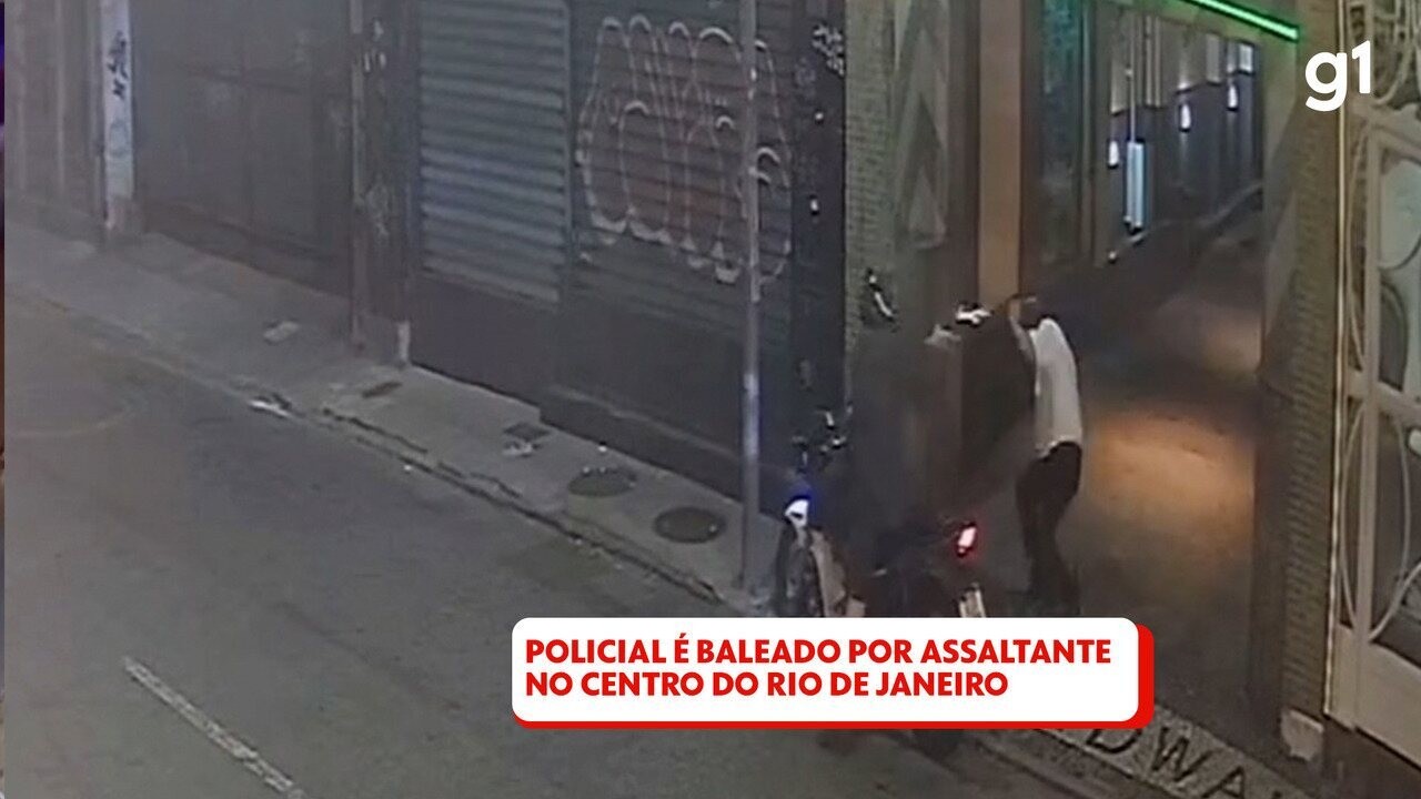 Policial civil é baleado durante tentativa de assalto no Centro d