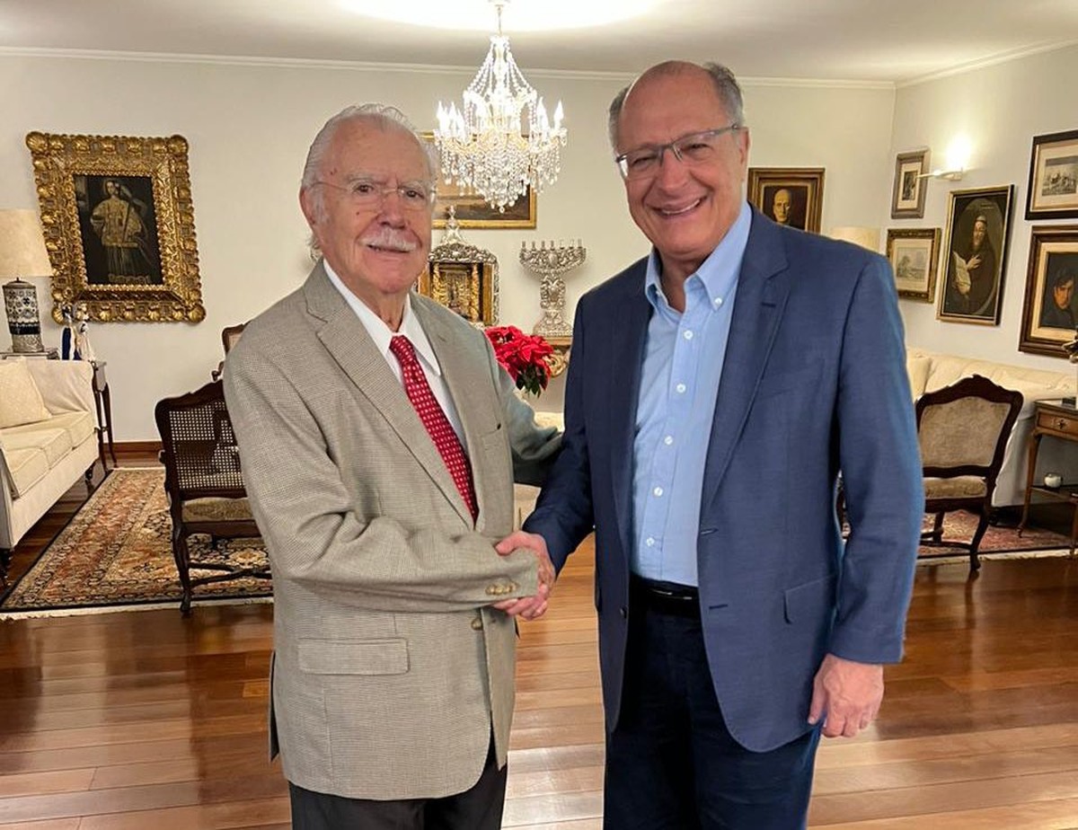 Alckmin visita ex-presidente José Sarney e publica foto: 'merecedor de ...