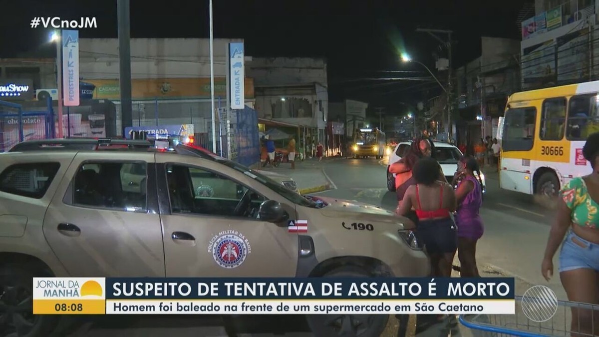 Suspeito de tentativa de assalto é morto a tiros em Salvador | Bahia | G1