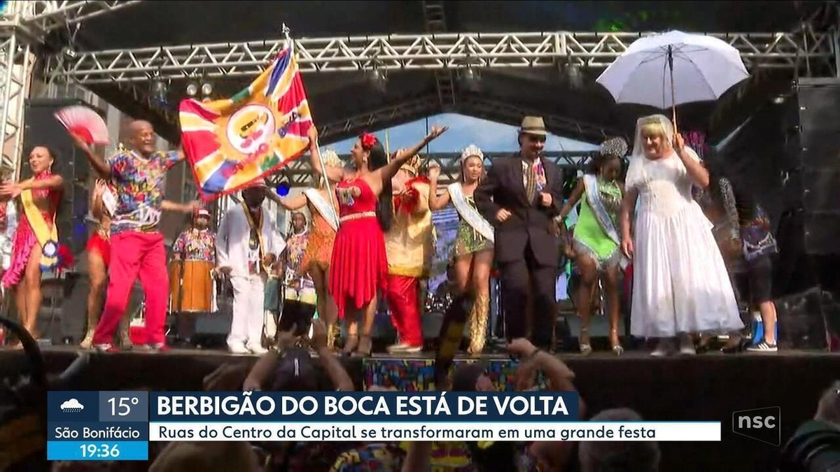 'Berbigão do Boca' abre Carnaval de Florianópolis com 3,2 toneladas de ...