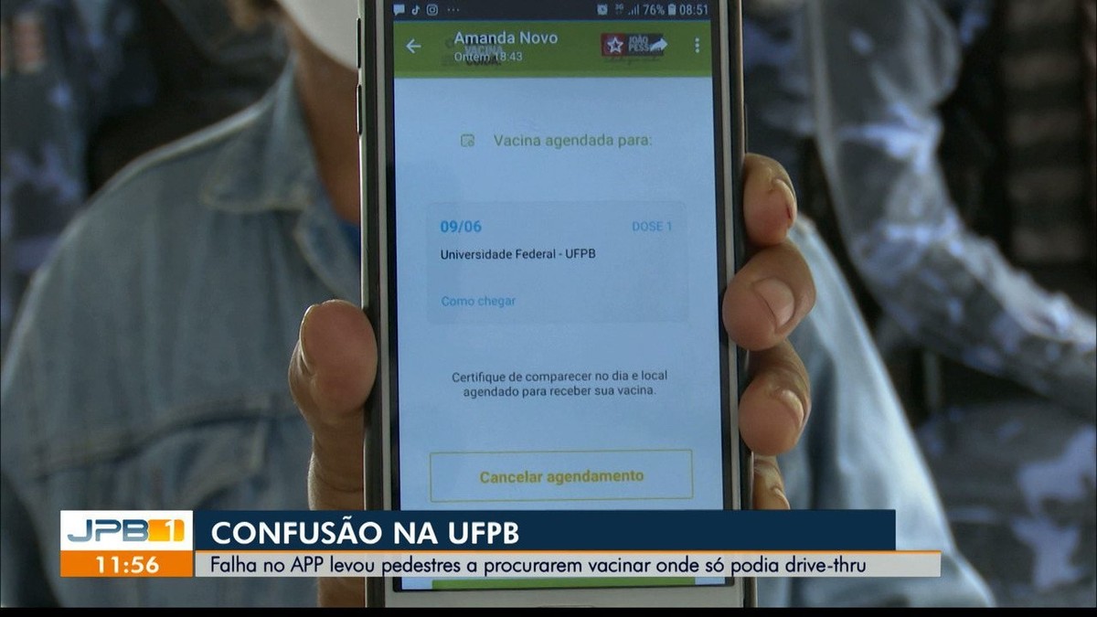 Falha no app e site leva pedestres a agendarem vacina em ponto drive ...