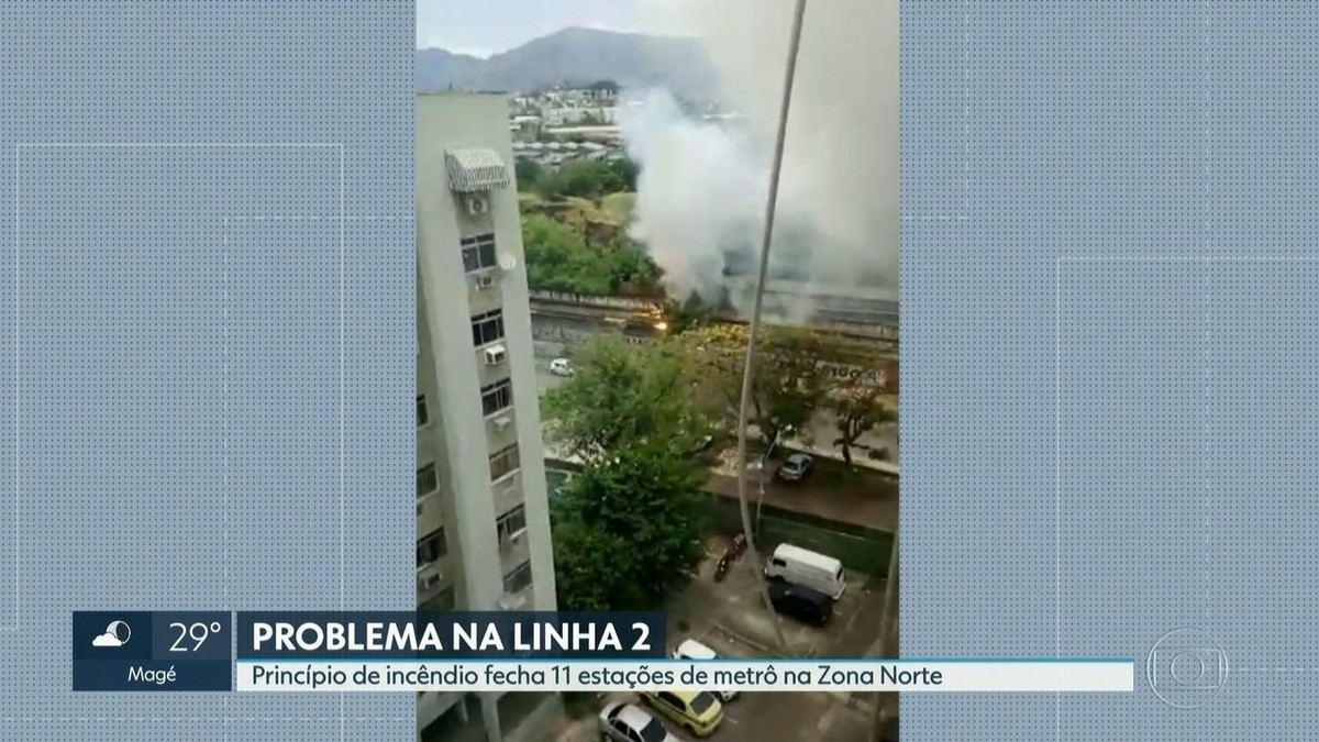 Linha 2 do metrô do Rio volta a operar após interromper o serviço | Rio ...