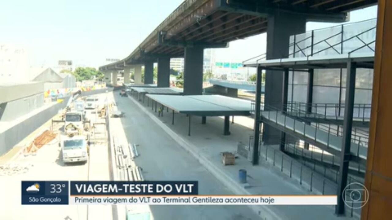 VLT faz primeira viagem ao Terminal Gentileza; inauguração é prevista ...