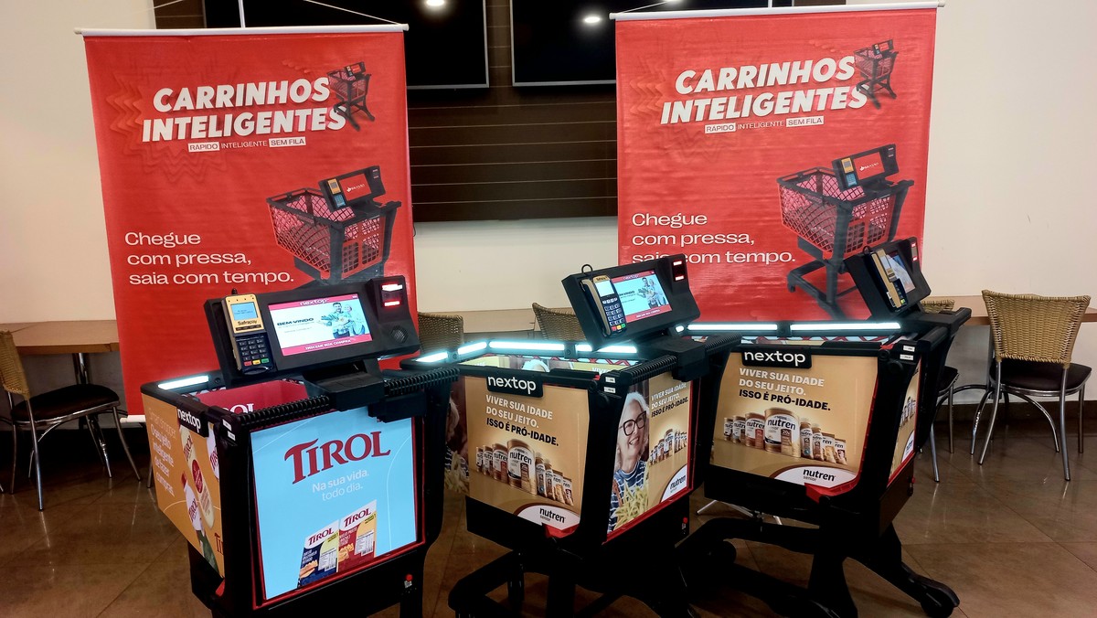Iniciativa pioneira: “Carrinhos inteligentes” agilizam compra em ...