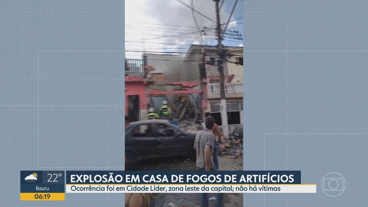 Explosões em depósito de fogos de artifício danificam imóveis na Zona ...