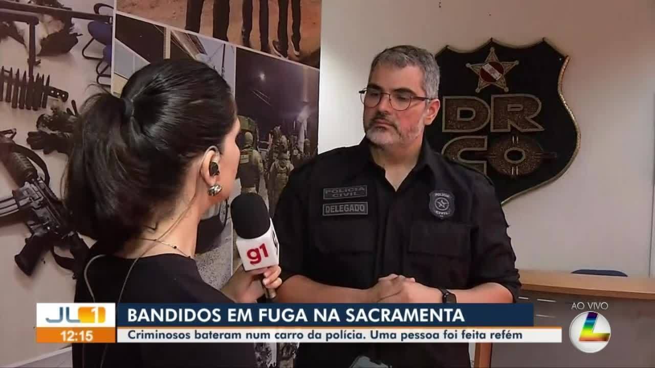 Bandidos em fuga trocam tiros com a polícia, fazem idosa refém e causam ...