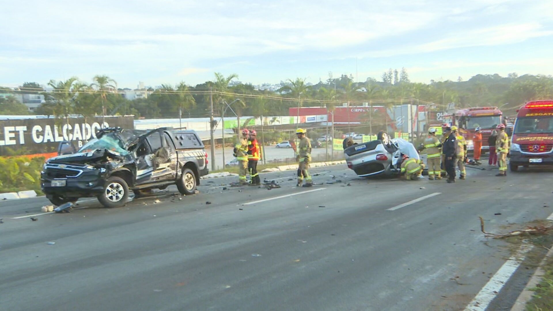 Acidente grave na Epia Sul deixa um morto e bloqueia trânsito | G1