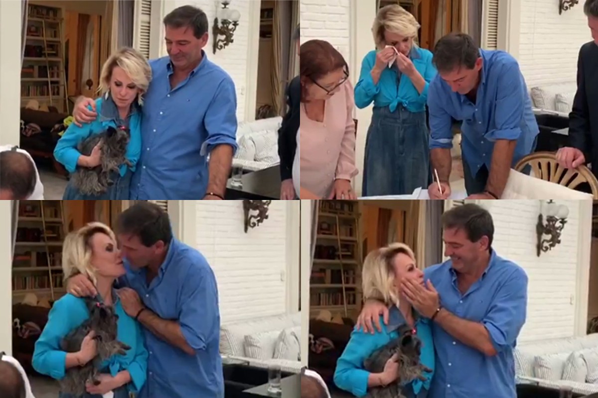 Ana Maria Braga se casa com Johnny Lucet em cerimônia íntima | G1