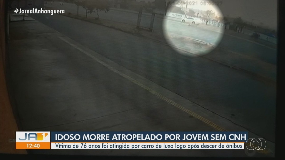 Idoso morre atropelado por jovem sem CNH após descer de ônibus, em Aparecida de Goiânia, diz ...