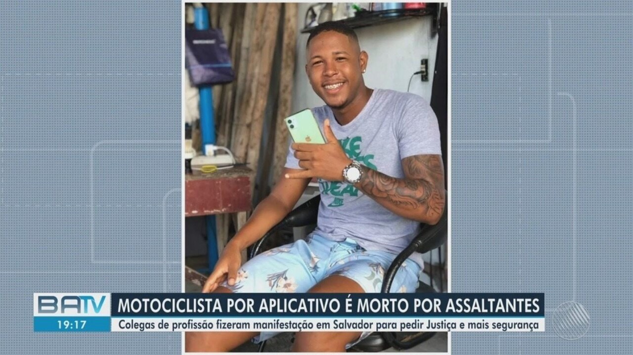 Motociclista por aplicativo é morto a tiros durante tentativa de assalto em Salvador | Bahia | G1