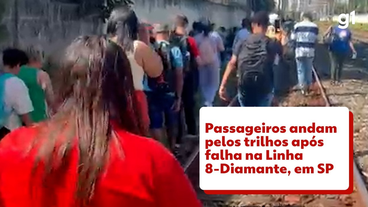 VÍDEO: passageiros andam pelos trilhos após falha na Linha 8-Diamante da ViaMobilidade | São ...
