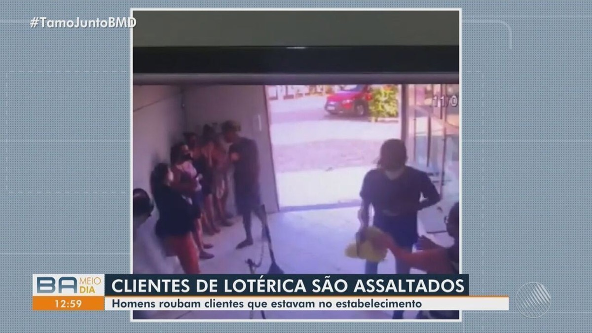 Câmera De Segurança Registra Assalto A Lotérica Em Feira De Santana