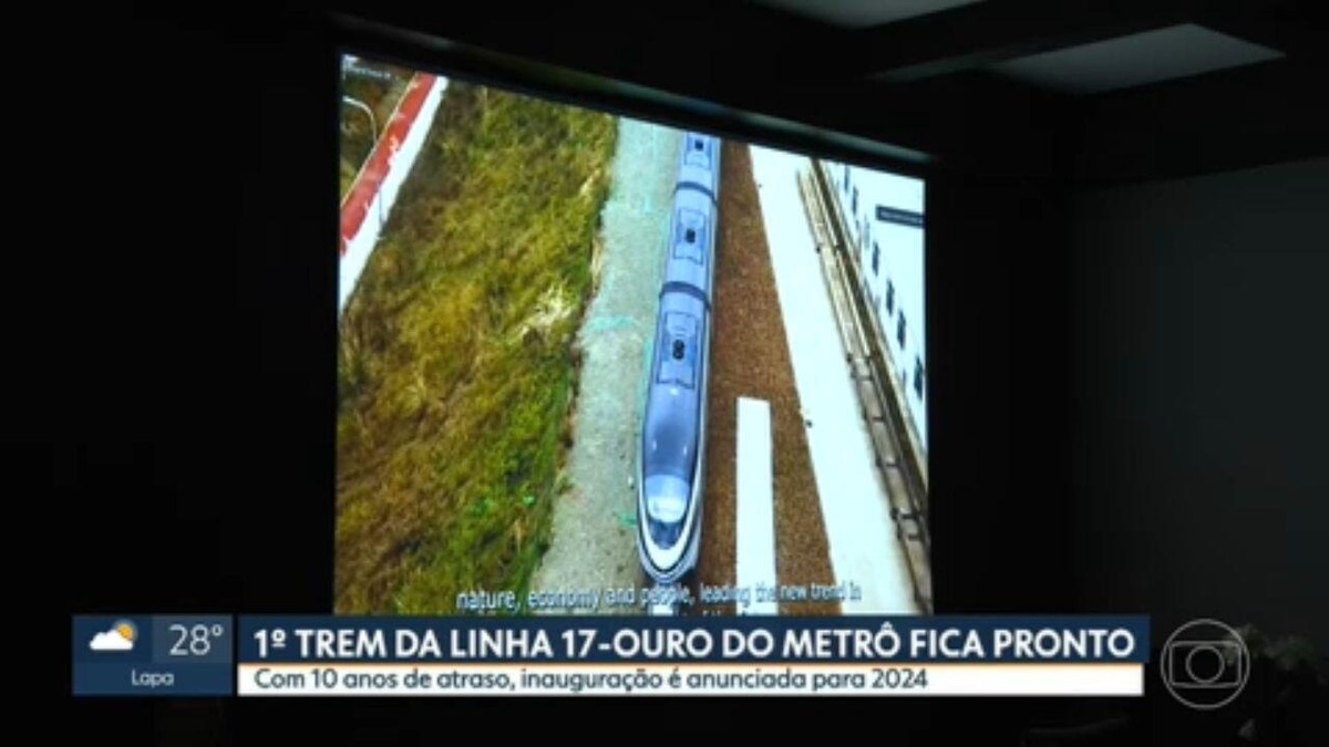 Primeiro trem da Linha 17-Ouro do Metrô fica pronto e tem imagens ...