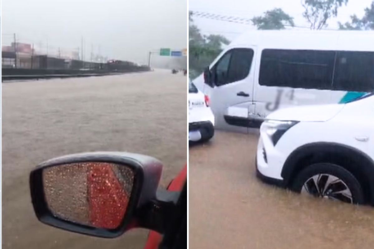 Rodovia Cônego Domênico Rangoni fica alagada durante chuva forte | G1