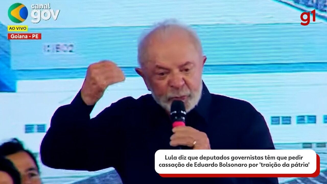 Lula critica 'traidores da pátria' e diz que Brasil não vai aceitar ordens