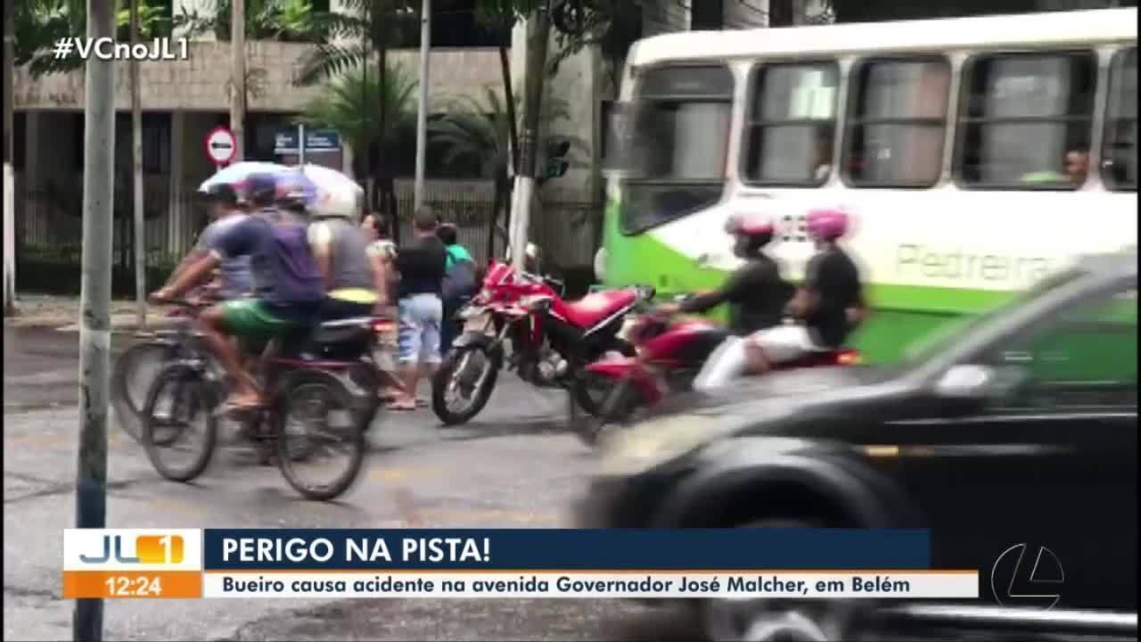 Motociclista perde controle da direção por causa de buraco na av. José ...